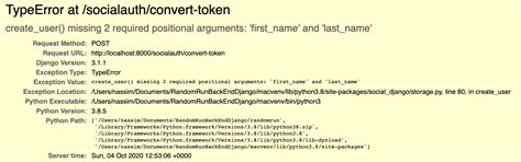 Django Social Authentication Create New User With Custom Model Stack