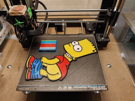 Bart Simpson Mooning By Peter Larsen Download Free Stl Model