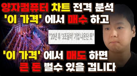 양자컴퓨터 차트분석 이 가격 에서 매수하면 큰 돈 벌수 있을 겁니다 아이온큐실스크리게티컴퓨팅아킷퀀텀레코시스템스퀀텀컴퓨팅온다스홀딩스인트루전레다테크홀딩스