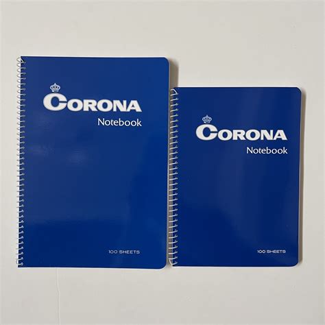 Corona Spiral Notebook 100 Sheets Shopee Philippines