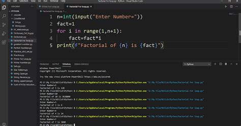 To Find Factorial For Loop Python