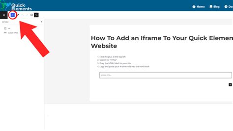 How To Add An Iframe To Your Quick Elements Website Quick Elements