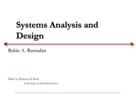 Ppt Systems Analysis And Design Powerpoint Presentation Free Download Id6970130