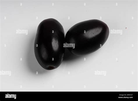 Java Plum Or Indian Blackberryisolated Image With White Background