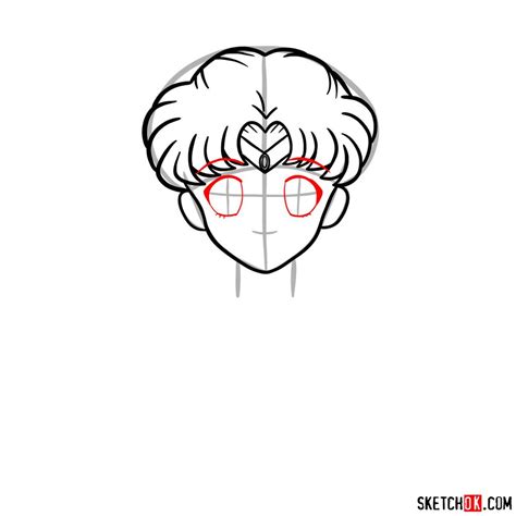How To Draw Sailor Moon S Face Step By Step Sketchok Easy Drawing Guides