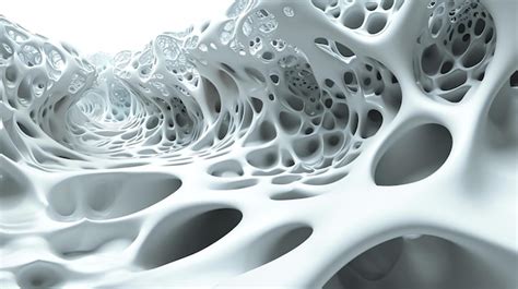Premium Photo Abstract Organic Structure 3d Rendering