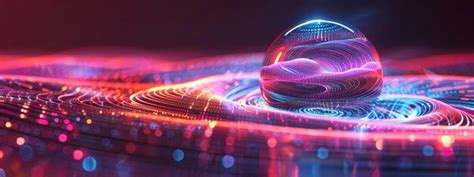 Premium Photo Abstract Graphics Composed Of Rotating Particles Have A Technological Background