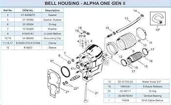 Mercruiser Alpha One Gen 2 Outdrive Parts Diagram