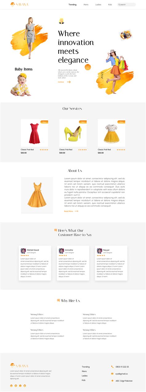 Fashion Design Website Uiux Design On Behance