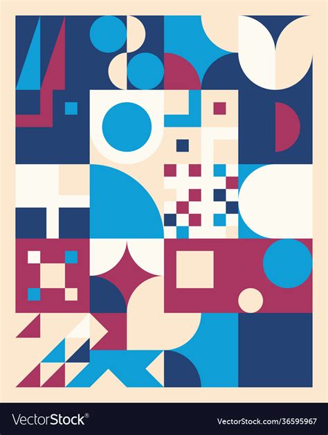 Abstract Geometry Pattern Artwork Royalty Free Vector Image