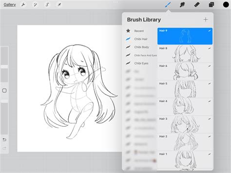 Artstation Chibi Brush Set For Procreate Brushes