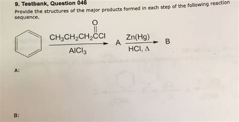 Solved Provide The Structures Of The Major Products Formed