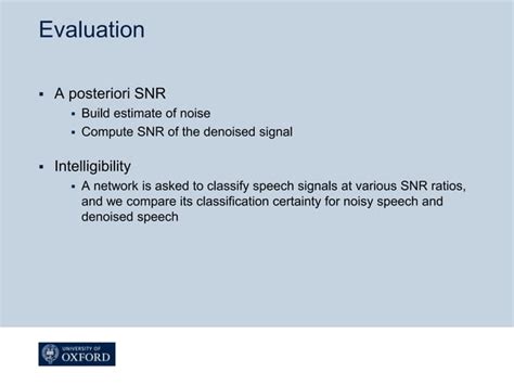 Noise Suppression Algorithm PPT