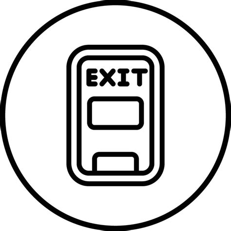 Emergency Exit Icon Design Illustration 50177319 Vector Art At Vecteezy