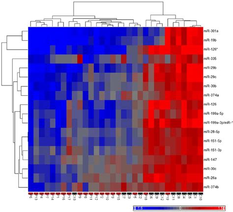 Unsupervised Hierarchical Clustering Of The Eighteen Differentially