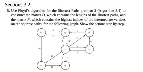 Solved 6 Use The Print Shortest Path Algorithm Algorithm