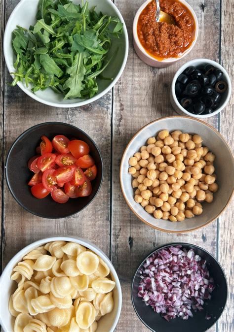 Sundried Tomato Pasta Salad Vegan Gina Burgess