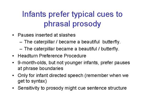 Suprasegmental Perception Suprasegmental Phonology Prosodic Boundary Cues Lexical