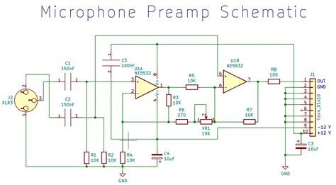 Microphone Preamplifier Circuit Diagram