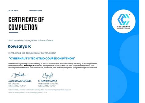 kowsalya k on linkedin cybernaut python