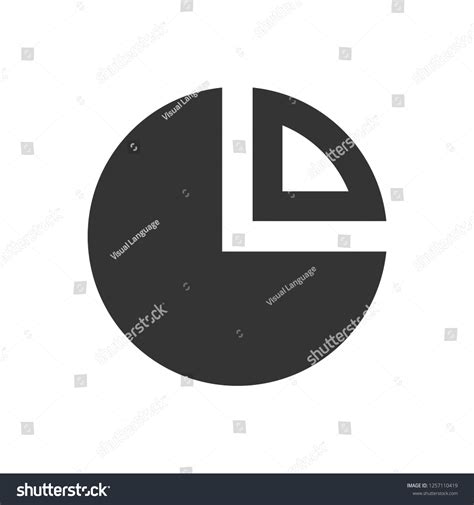 Pie Chart Report Icon Stock Vector Royalty Free 1257110419
