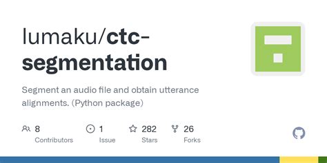 Github Lumakuctc Segmentation Segment An Audio File And Obtain Utterance Alignments Python