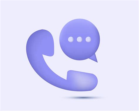 Premium Vector 3d Realistic Phone Handset Speech Bubble Vector