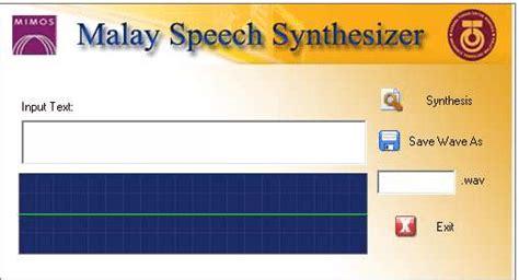 The Gui For Malay Speech Synthesizer Download Scientific Diagram