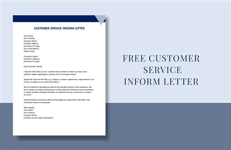 Customer Service Inform Letter In Word Pdf Download