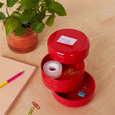 Rexite Multiplor Rotating Desk Organizer Red Moma Design Store
