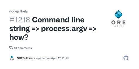 Command Line String Processargv How · Issue 1218 · Nodejshelp · Github