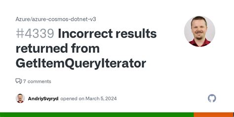 incorrect results returned from getitemqueryiterator · issue 4339 · azure azure cosmos dotnet
