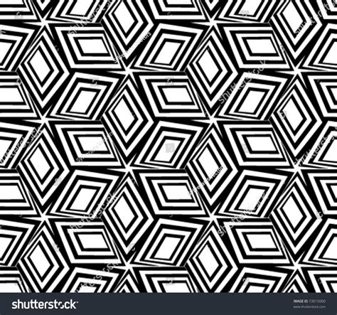 Geometric Black White Seamless Pattern 3d Stock Vector Royalty Free 73015000 Shutterstock