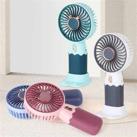 Portable Usb Mini Fan Cooling Fan Rechargeable Handheld Fan With Phone Stand Lazada