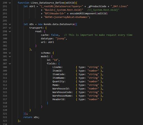 Kendo Grid Control Kendo Datasource Sharperlight