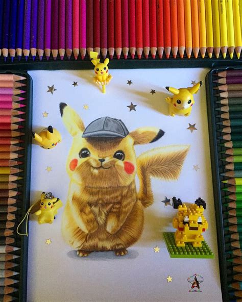 How To Draw Detective Pikachu Hat