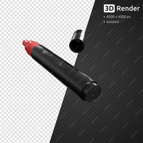 Premium Psd Red Marker Isolated