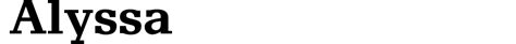Alyssa Font Download