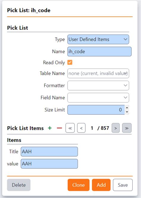 can t edit pick lists · issue 2197 · specify specify7 · github