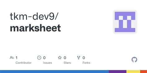 Github Tkm Dev9marksheet