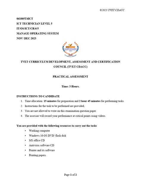 ict technician manage os 2 pdf operating system computer file