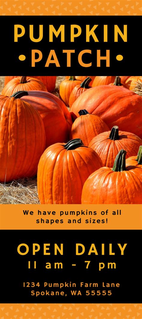 Halloween Pumpkin Patch Flyer Template Mycreativeshop
