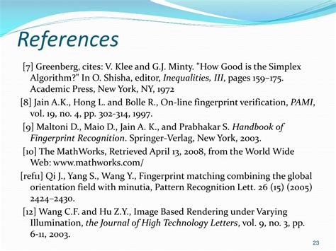 Ppt Biometric Technologies Minutia Based Fingerprint Matching Using Linear Programming