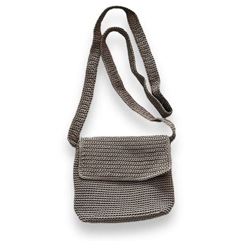 The Sak Bags The Sak Mini Crossbody Crochet Purse Flap Wzip Closure