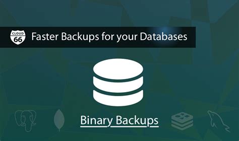 Faster Backups For Your Databases