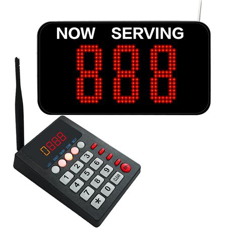 Take A Number System Queue Calling System Now Serving Queue Management System 3 Digit Waiting