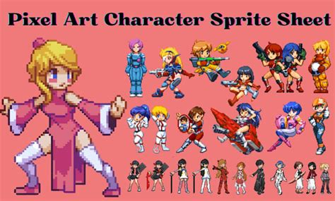 Draw Classic Pixel Art Sprite Sheet And Character Animation Video Game Asset By Fizzy Pixel Fiverr