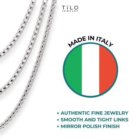 Italian Franco Chains Made In Solid 925 Sterling Silver With Secure L