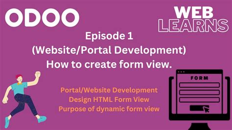 How To Create Form View In Website Portal Odoo Web Development Youtube