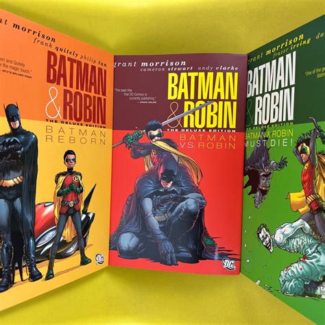 Dc Comics Batman And Robin Volume 1 And 2 And 3 2010 2011 Hardcover Book
